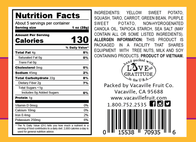 Veggie Chips Medley – Vacaville Fruit Company Inc.